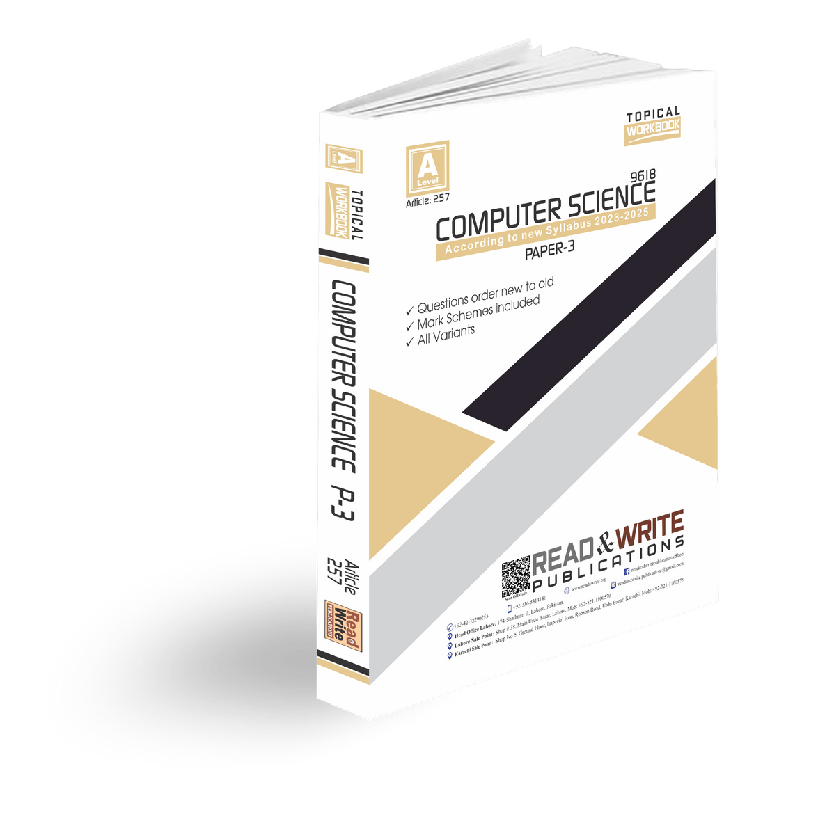 Cambridge A-Level Computer Science (9608) Paper-3 (Topical) R&W 257 ...