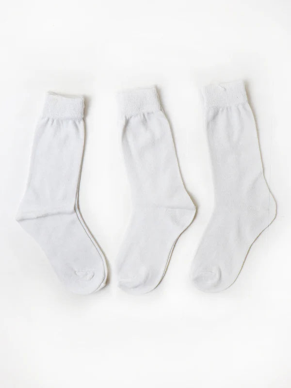 School Uniform White Socks (Pack of 3 Pairs) – Study Resources