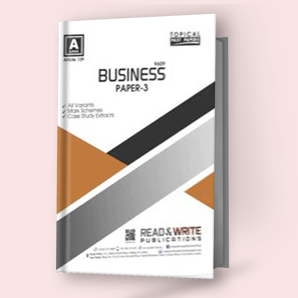 Cambridge A-Level Business (9609) Paper-3 (Topical) R&W 139 – Study ...