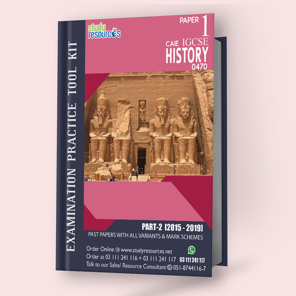 Cambridge IGCSE History (0470) P-1 Past Papers Part-2 (2015-2019 ...